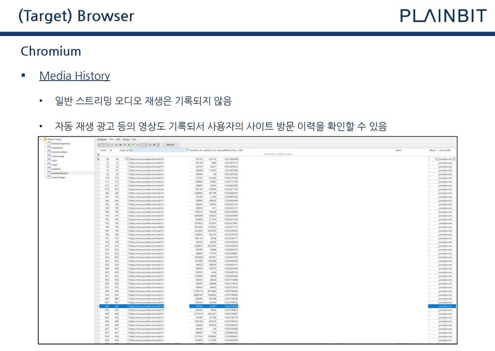 Chromium based Browser Artifacts