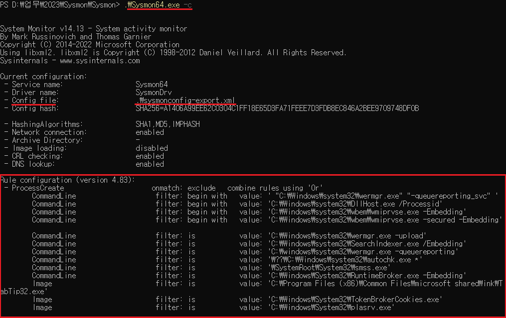 A Practical guide for Sysmon : Configure file fields and writing